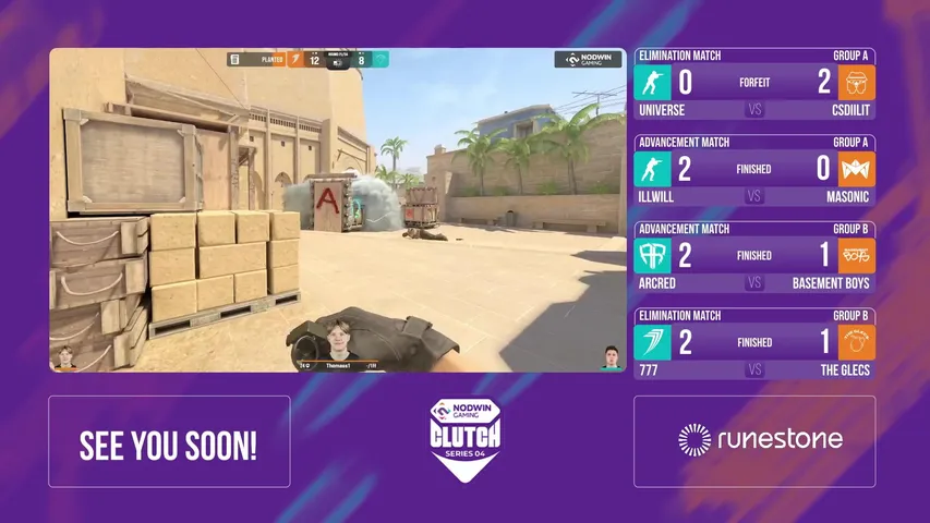 ARCRED vs. BASEMENT BOYS at NODWIN Clutch Series 4 Closed Qualifier ...