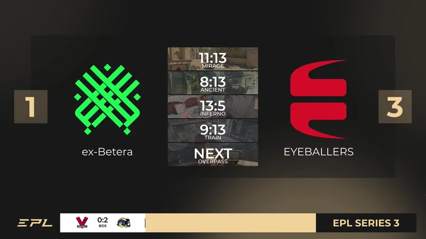 ex-Betera vs. EYEBALLERS at European Pro League Series 3 | HLTV.org