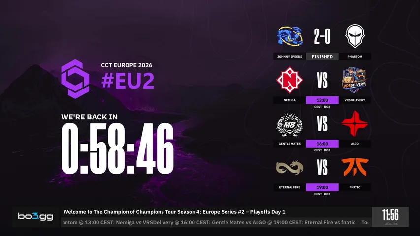 Johnny Speeds vs. Phantom at CCT 2026 Europe Series 2 | HLTV.org